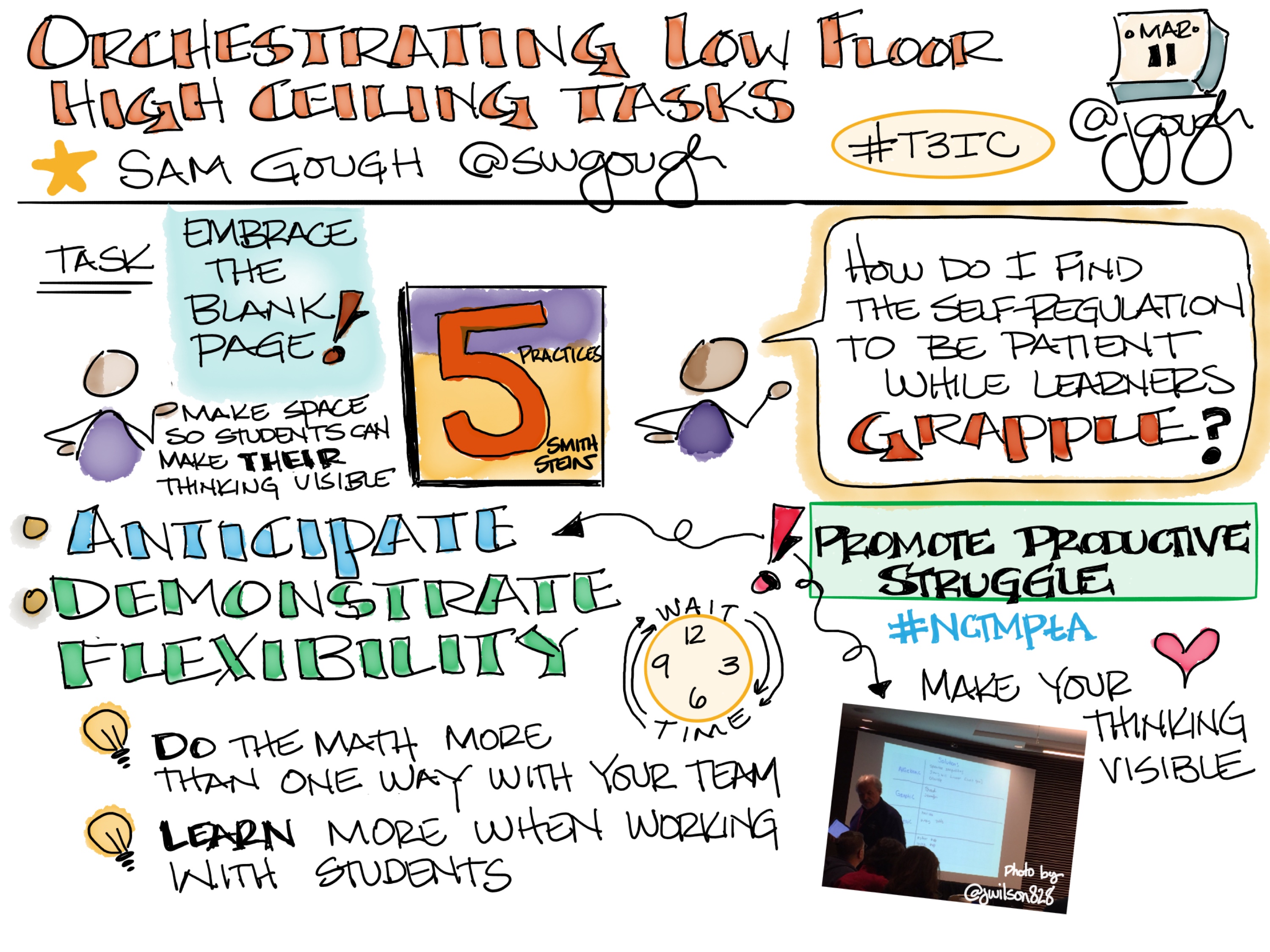 @SWGough: Orchestrating Low Floor High Ceiling Tasks #T3IC – Jill Gough ...