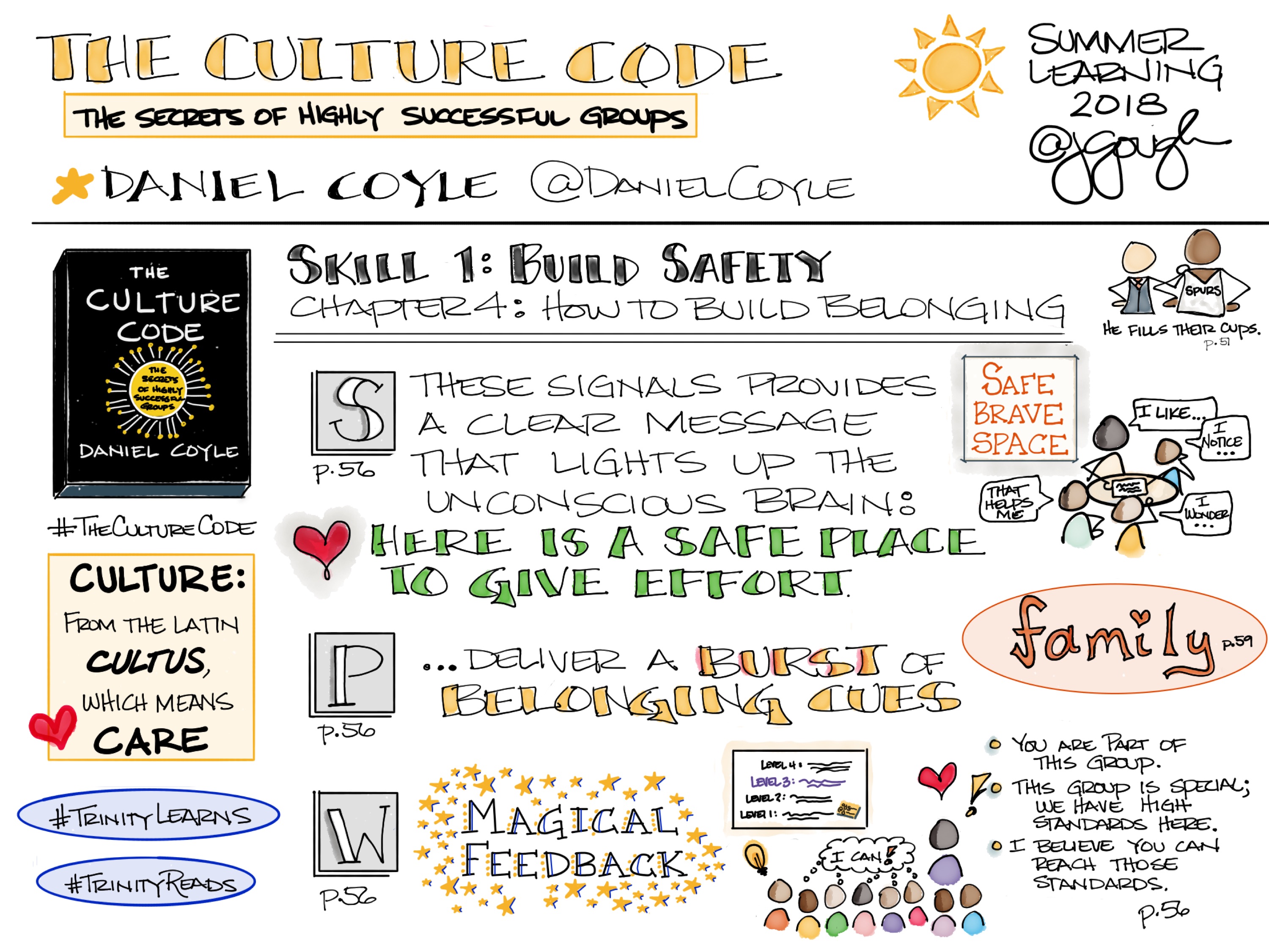 #TheCultureCode by @DanielCoyle Skill 1 Build Safety Chapter 4: How To ...