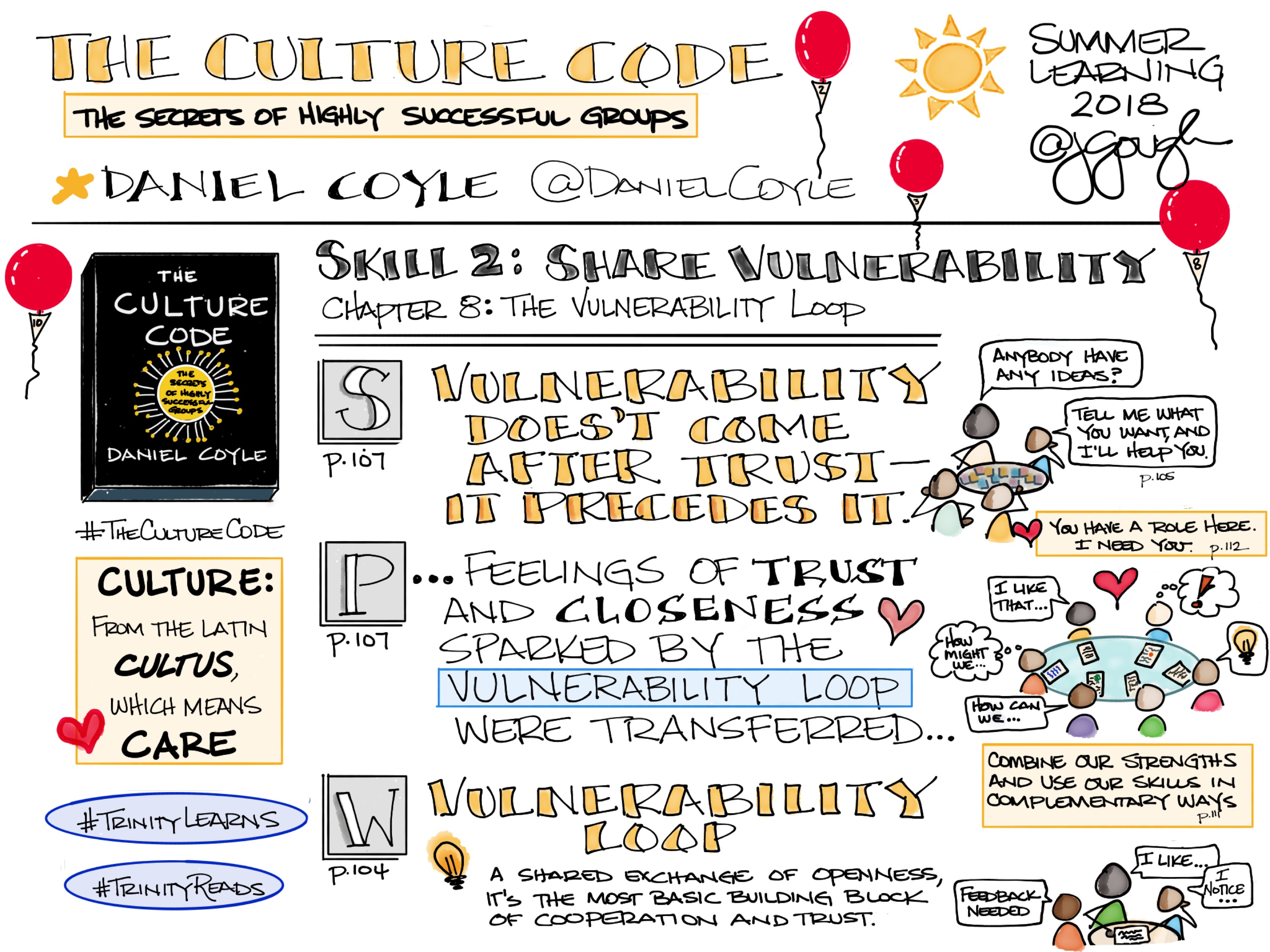 #TheCultureCode by @DanielCoyle Skill 2 Share Vulnerability Chapter 8 ...